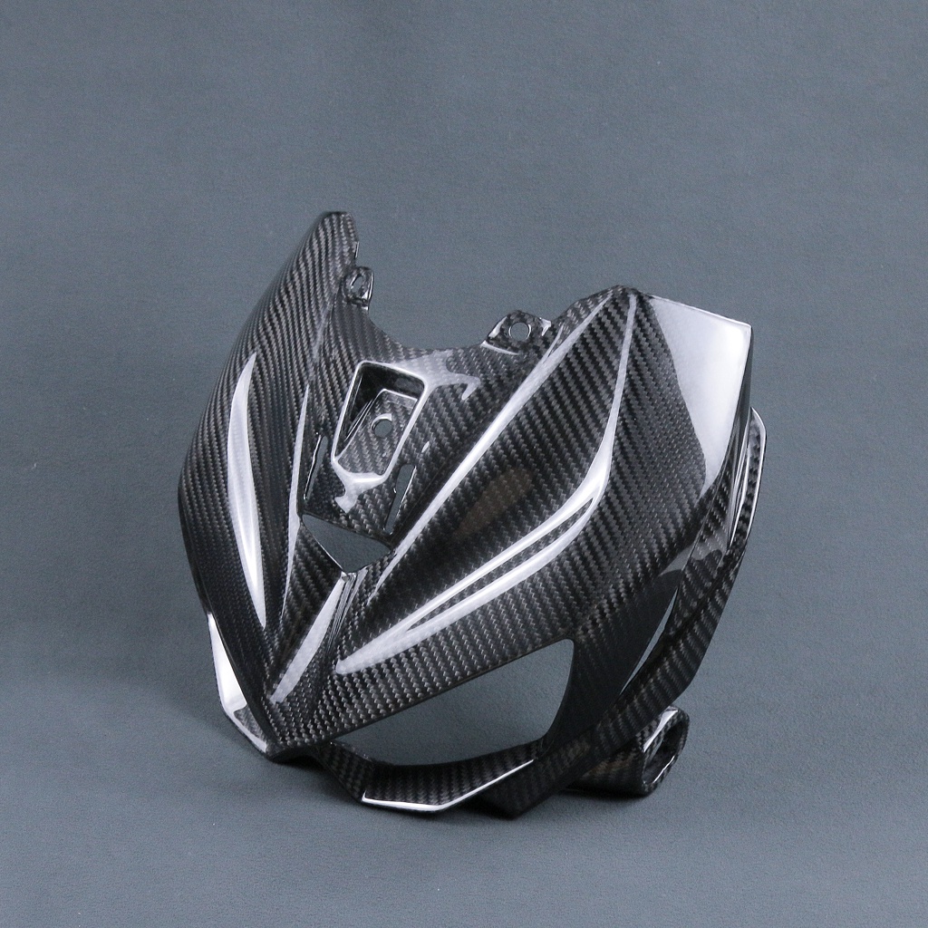 For Kawasaki Z1000 Carbon Fiber Modified Hood Headlight Front Fairing ...