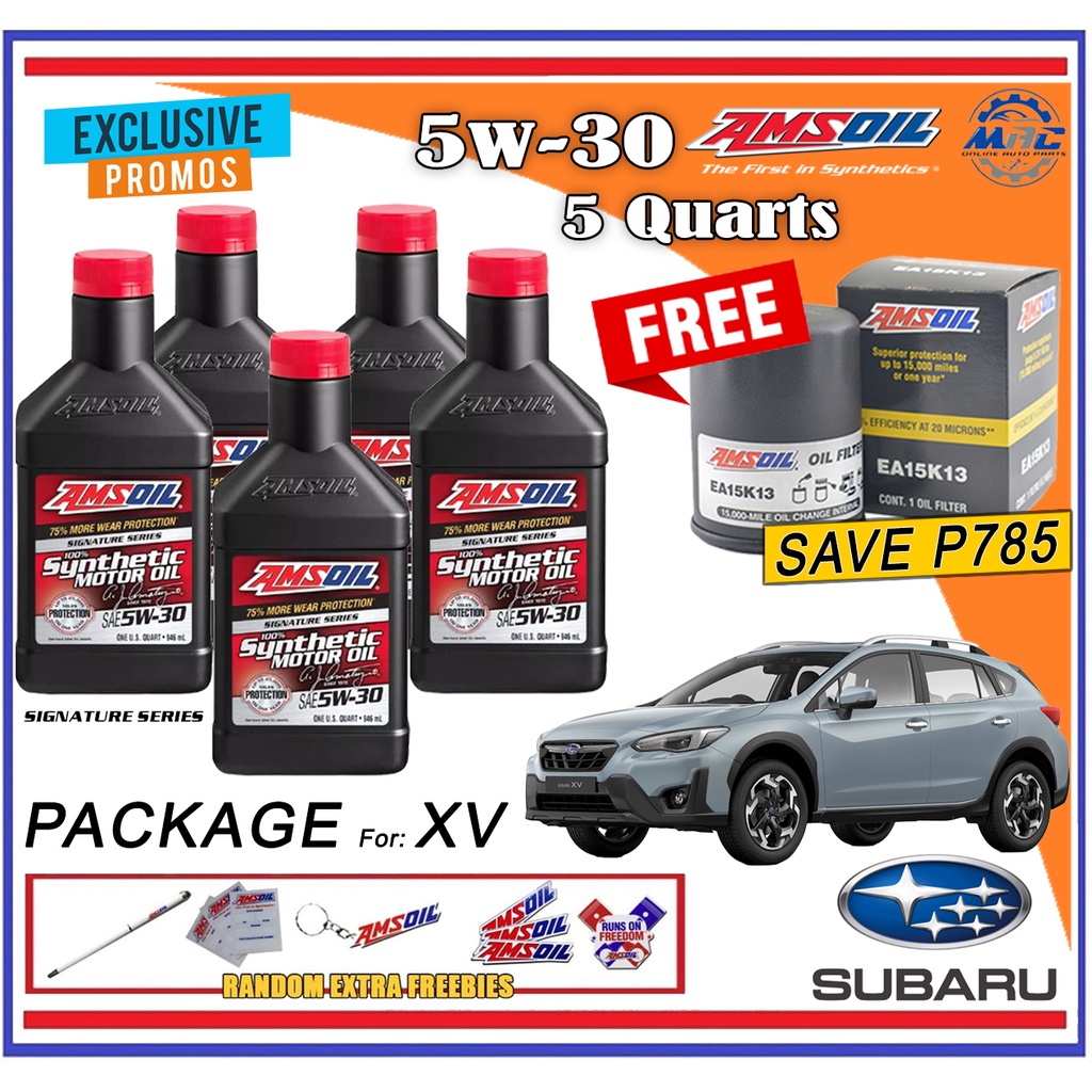 AMSOIL Signature Series 5W-30 5 quarts FREE Oil Filter Package for ...