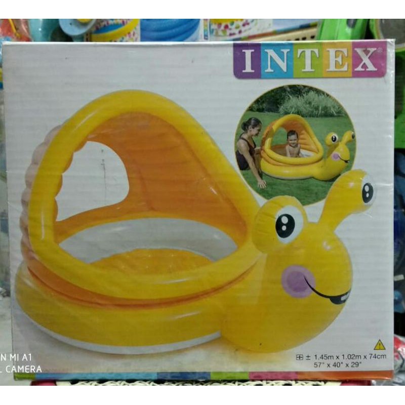 Intex lazy snail pool 57124 original Vinyl Rubber kids original pool ...