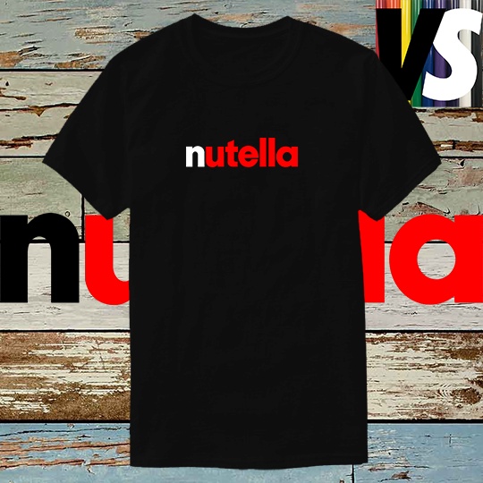 Nutella Iconic Logo Graphic Shirt Vinyl Front Print (Unisex For men And ...