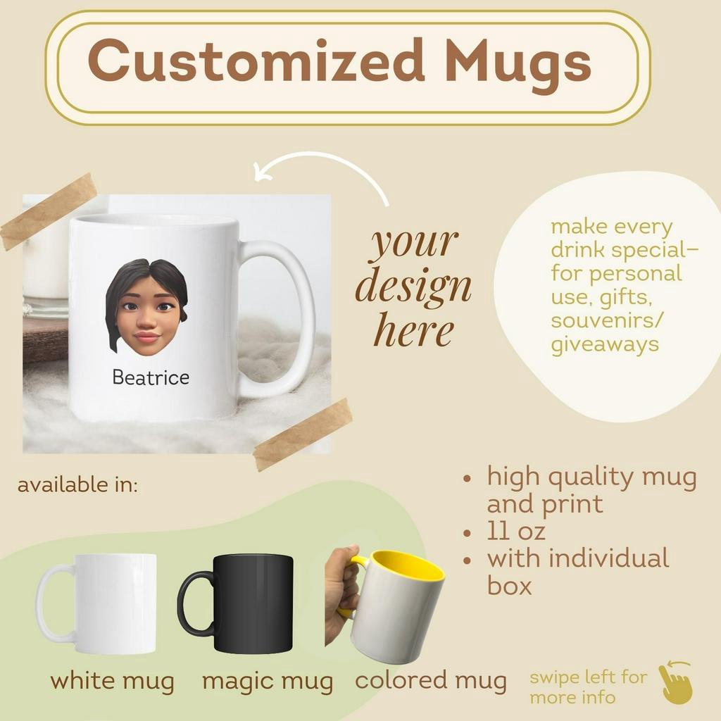 CUSTOMIZED MUGS (WHITE/ MAGIC MUG) | Shopee Philippines