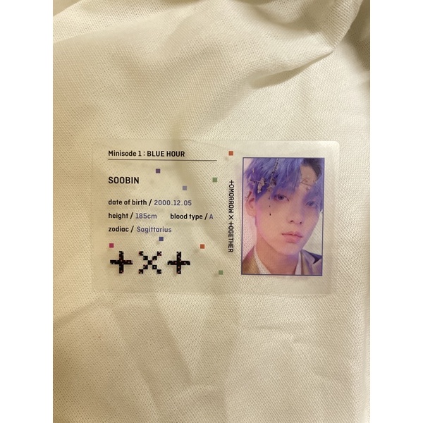 OFFICIAL SOOBIN TXT PHOTOCARD PC MINISODE 1 BLUE HOUR VR VER. | Shopee ...