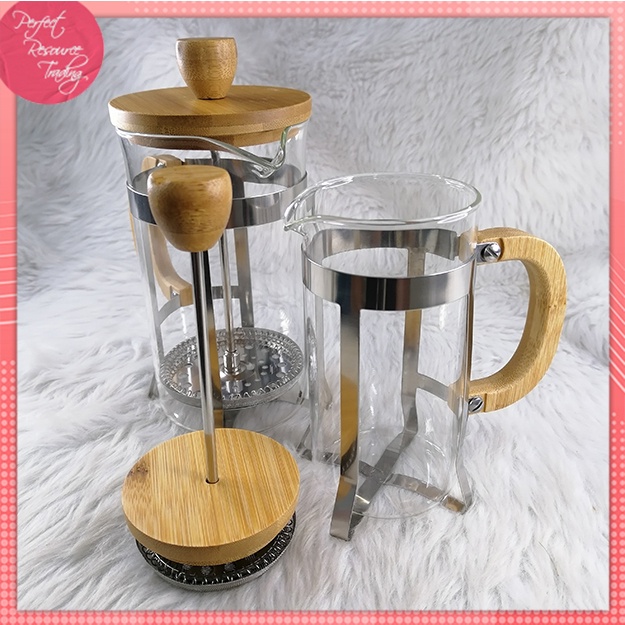 Bamboo French Press Personalized Coffee Maker 350 ML / 600ML / 1000ML ...