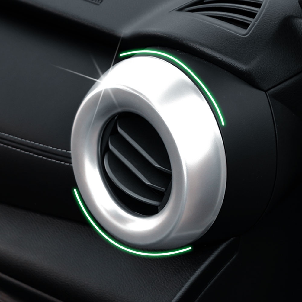 ABS Chrome Car Front Air Conditioning A/C Outlet Vent Cover Trim ...