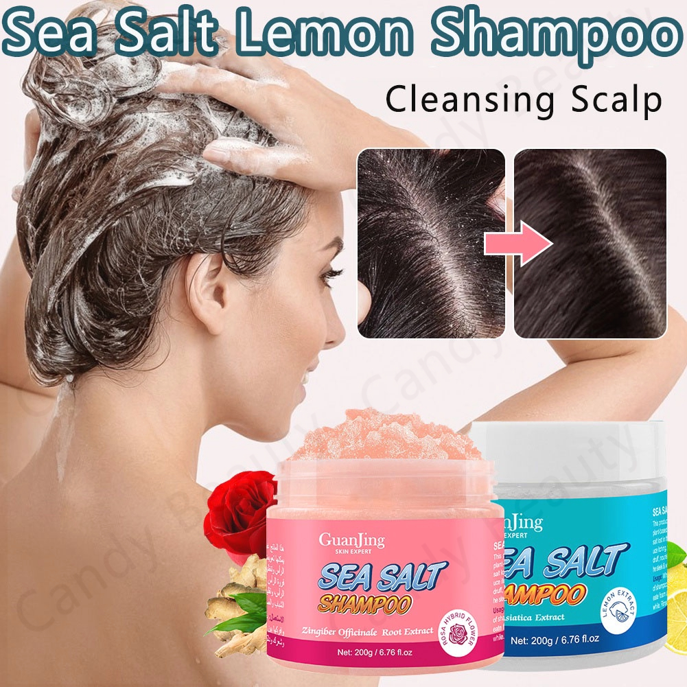 200g Sea Salt Shampoo Anti Dandruff Hair Shampoo Treatment Shampoo For ...