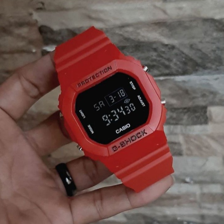 PUTIH HITAM Casio gshock gls5600 g-shock gls-5600 rubber Black gold ...