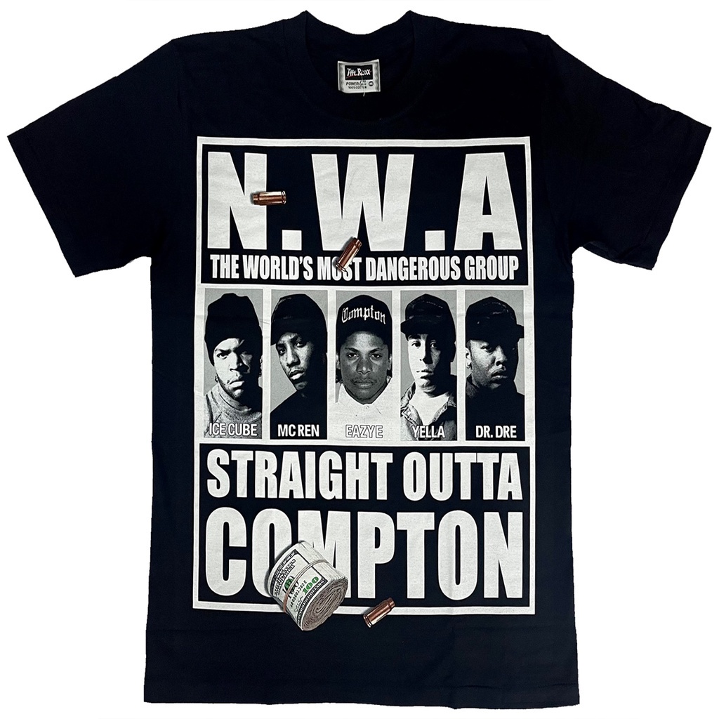 NWA - STRAIGHT OUTTA COMPTON SHIRT ( THE ROXX ) | Shopee Philippines