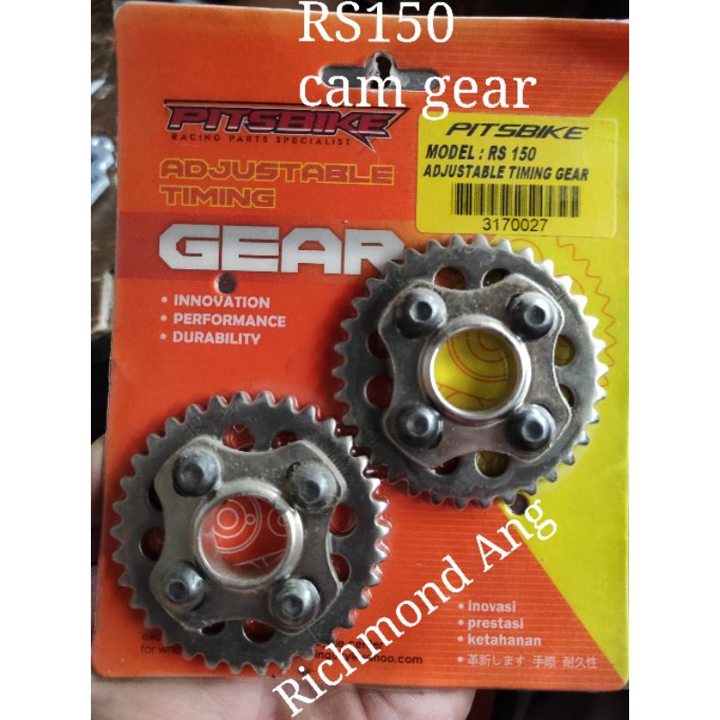 pitsbike adjustable cam gear timing sprocket rs150 honda rs 150 fi ...