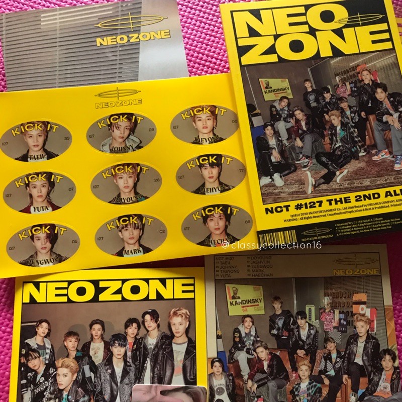 Neo Zone Album Unsealed TAEYONG PHOTOCARD SET || Nct 127 Album NEOZONE ...