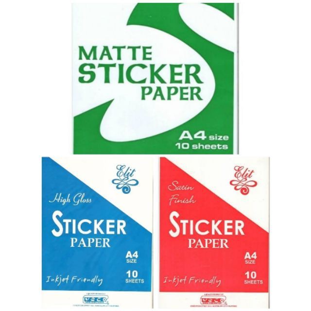 Veco Sticker Paper by 10's | Shopee Philippines