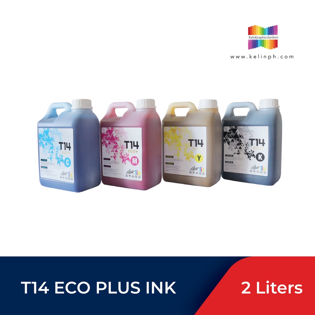 KGS T14 Solvent Ink Eco Plus 2Liters Compatible for Solvent Printer ...
