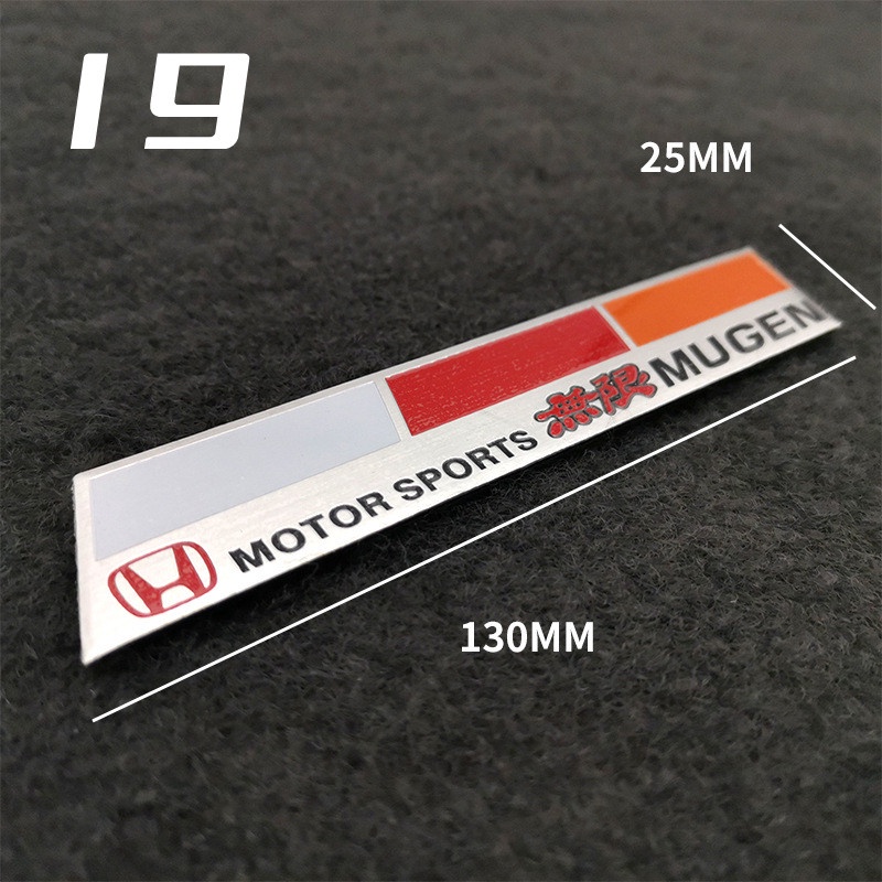 Honda 3D Metal CIVIC Modifying Labels Mugen Letters Digital Emblem Car ...