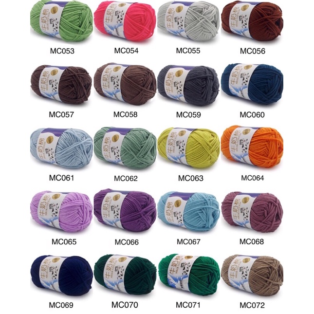 Milk Cotton Yarn 5 PLY 50grams (Part 3) | Shopee Philippines