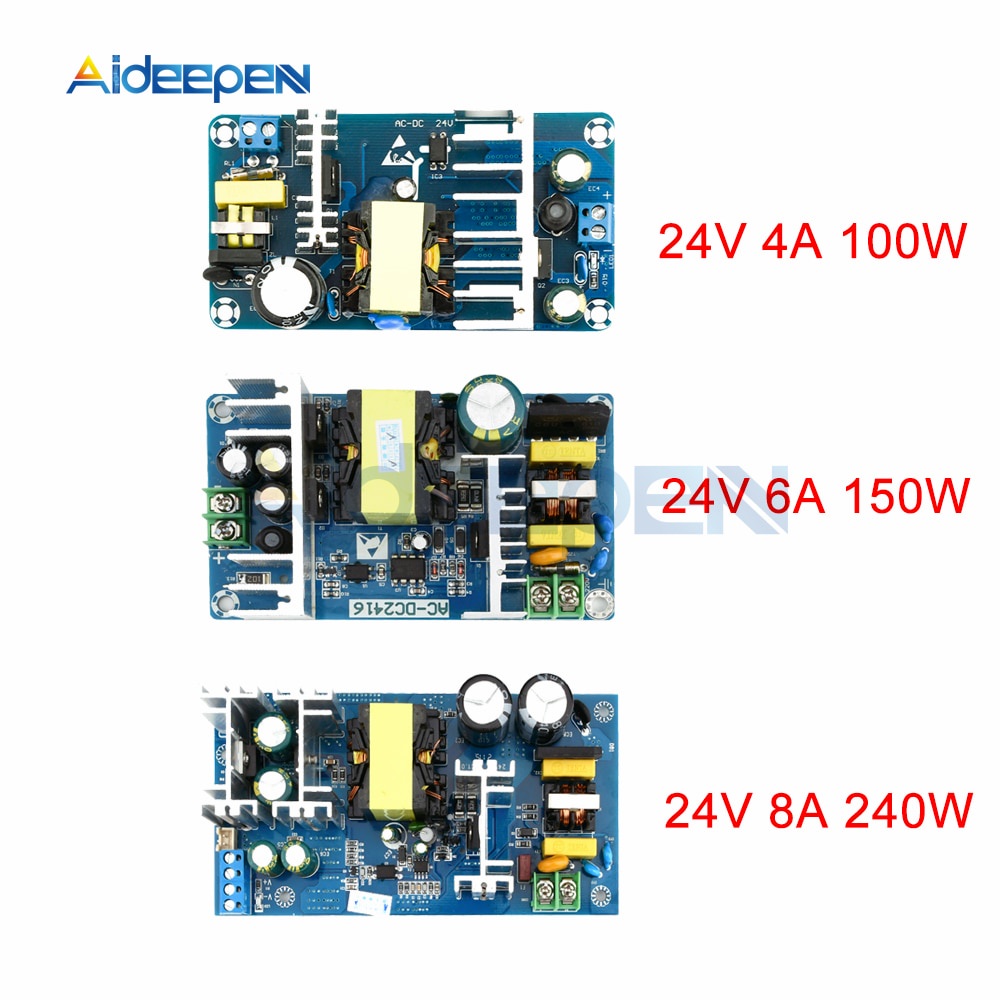 AC 110V 220V to DC 24V 4A 6A 9A Power Supply Module Board Switch AC-DC ...