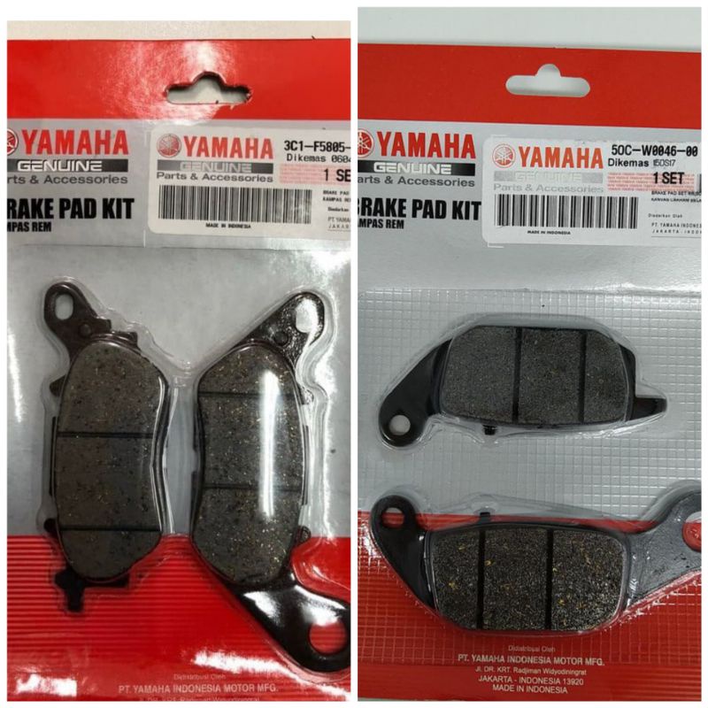 R15 V1 & V2 / TFX 150 BRAKE PAD SET FRONT & REAR SET GENUINE YAMAHA ...