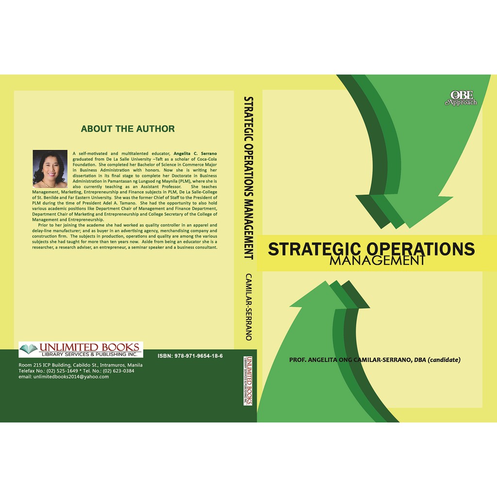 Strategic Operations Management (OBE Approach - 2016 EDITION) | Shopee ...