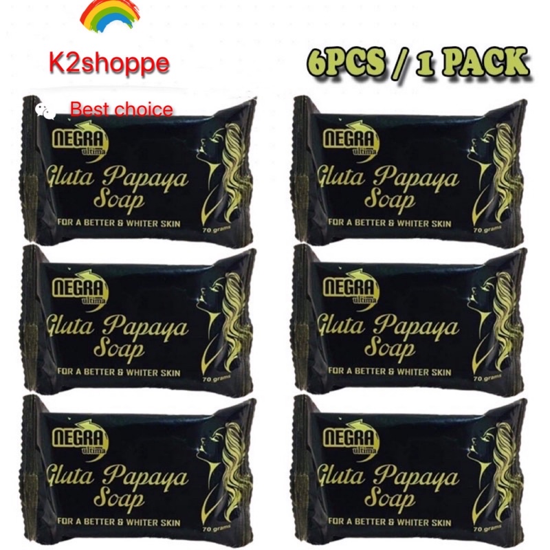 AUTHENTIC NEGRA ULTIMA GLUTA PAPAYA SOAP 1PACK (6PCS) | Shopee Philippines