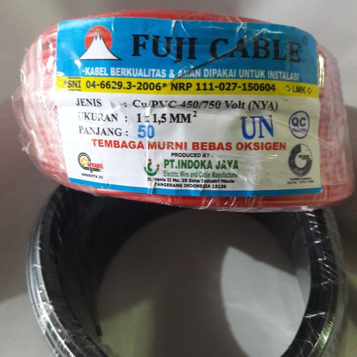 Fuji NYA Single Power Cable 1,5 mm (45M) | Shopee Philippines