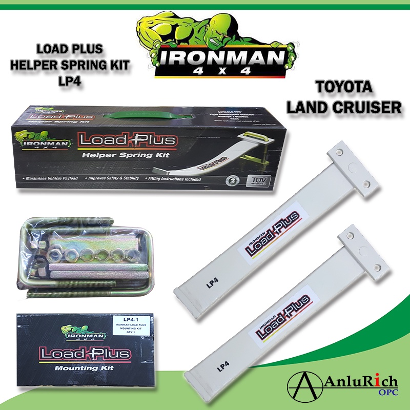 IRONMAN LOAD PLUS HELPER SPRING KIT LP4 FOR TOYOTA LAND CRUISER ...