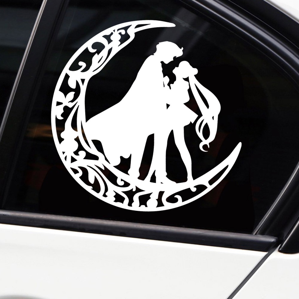 Cartoon Sailor Moon Auto Sticker Funny Motorcycle Car Styling Vinyl ...