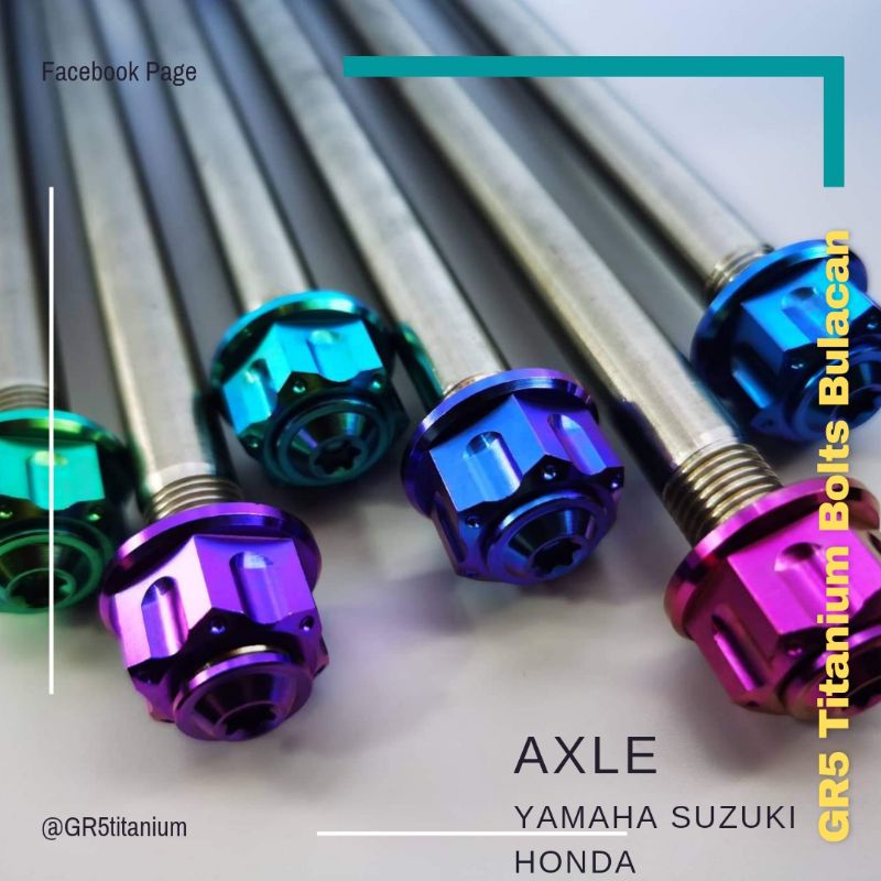 TITANIUM AXLE GR5 FOR MOTORCYCLE | Shopee Philippines