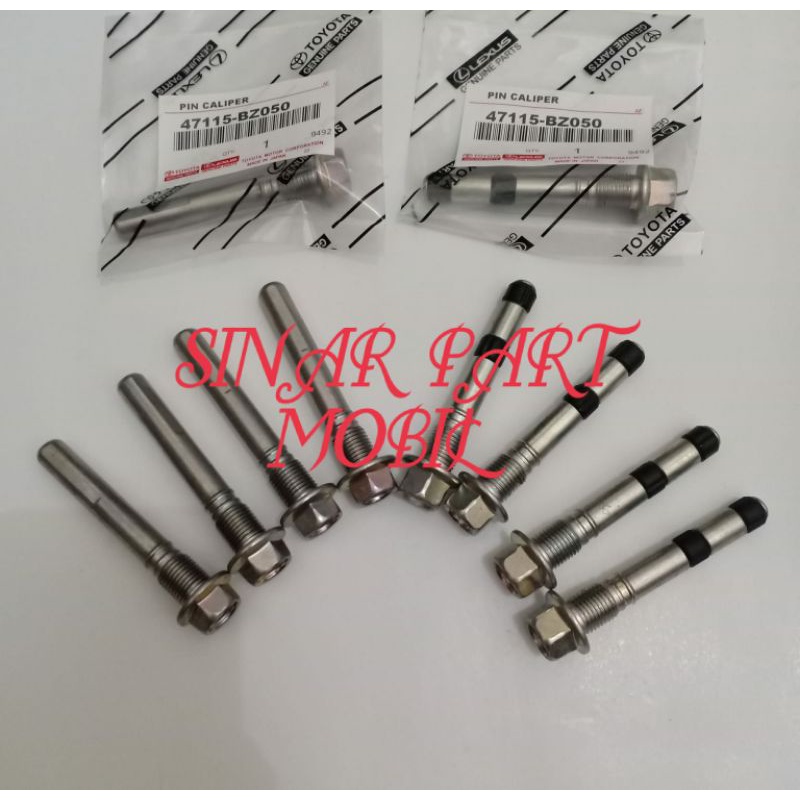 CALIPER PIN ASSY ORIGINAL TOYOTA AGYA FRONT DISC BRAKE CALIPER BOLT ...