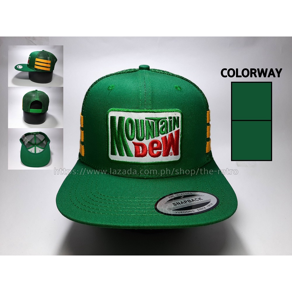 Mountain Dew Fashion Vintage Cap Sports Cap Snapback Cap for men and women | Shopee Philippines