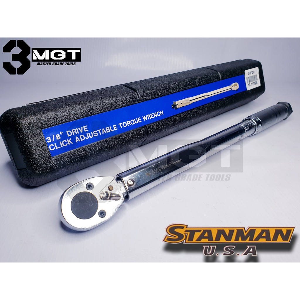 STANMAN TORQUE WRENCH 3/8 DRIVE CLICK TYPE | Shopee Philippines
