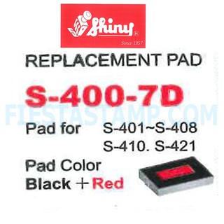 Shiny Replacement Ink Pad (S-400-7D) for Model Shiny S-401 and S-402 ...