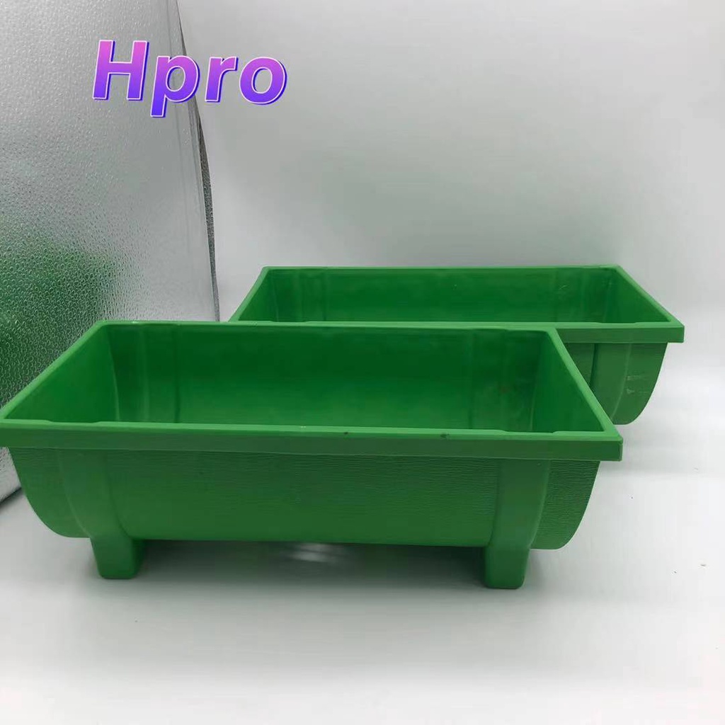 Hpro rectangular flower plant pot Colored Rectangle Plastic Flower Pots ...