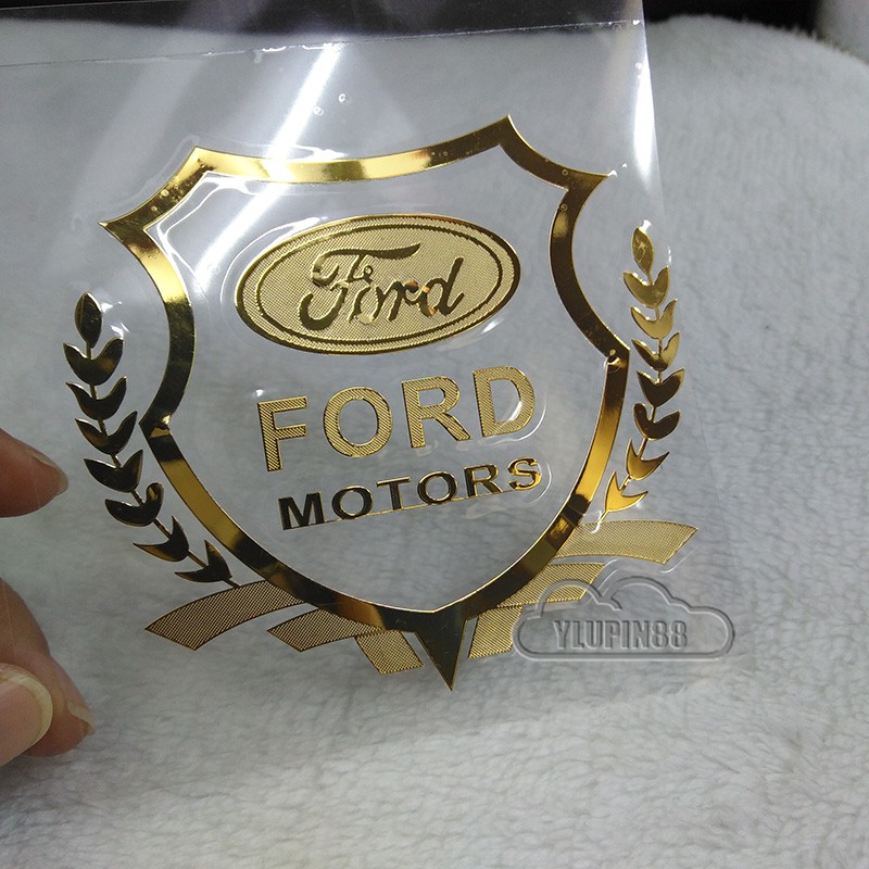 2pcs Ford Logo Sticker Car Medal Car Side Body Sticker Label Car Side ...