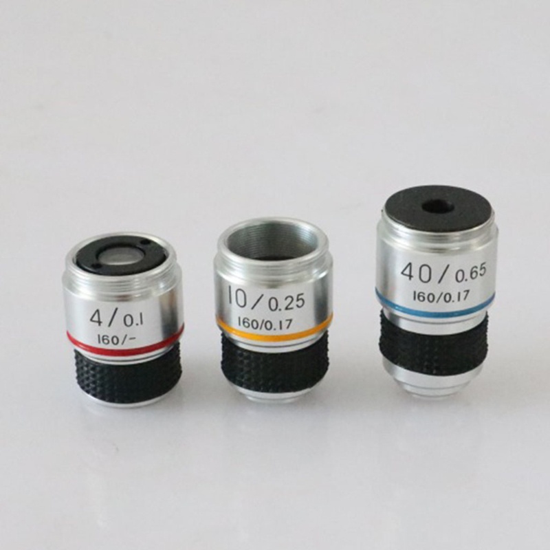 4X 10X 40X 100X Microscope Objective Lens Achromatic Objective ...