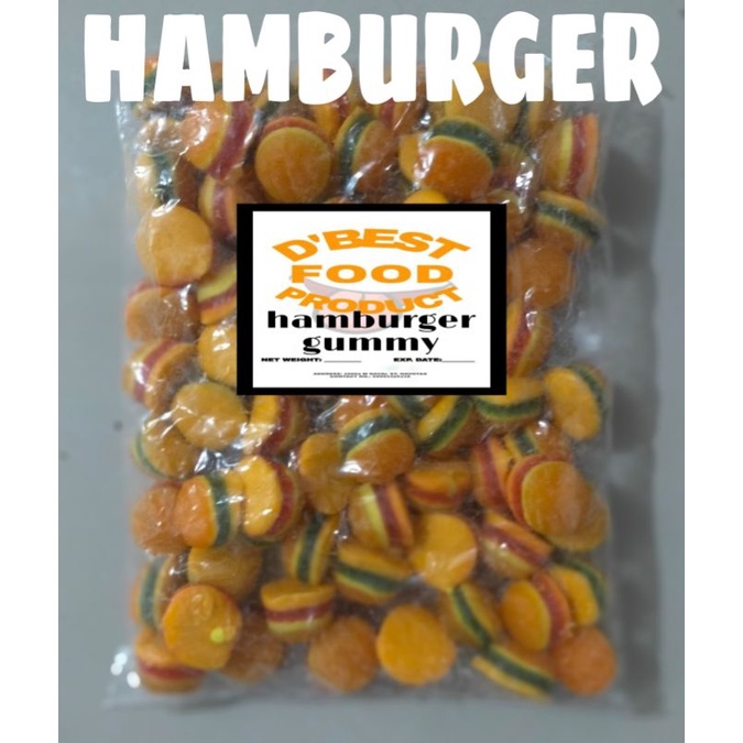 hamburger gummy burger candy 450 grams for sale | Shopee Philippines