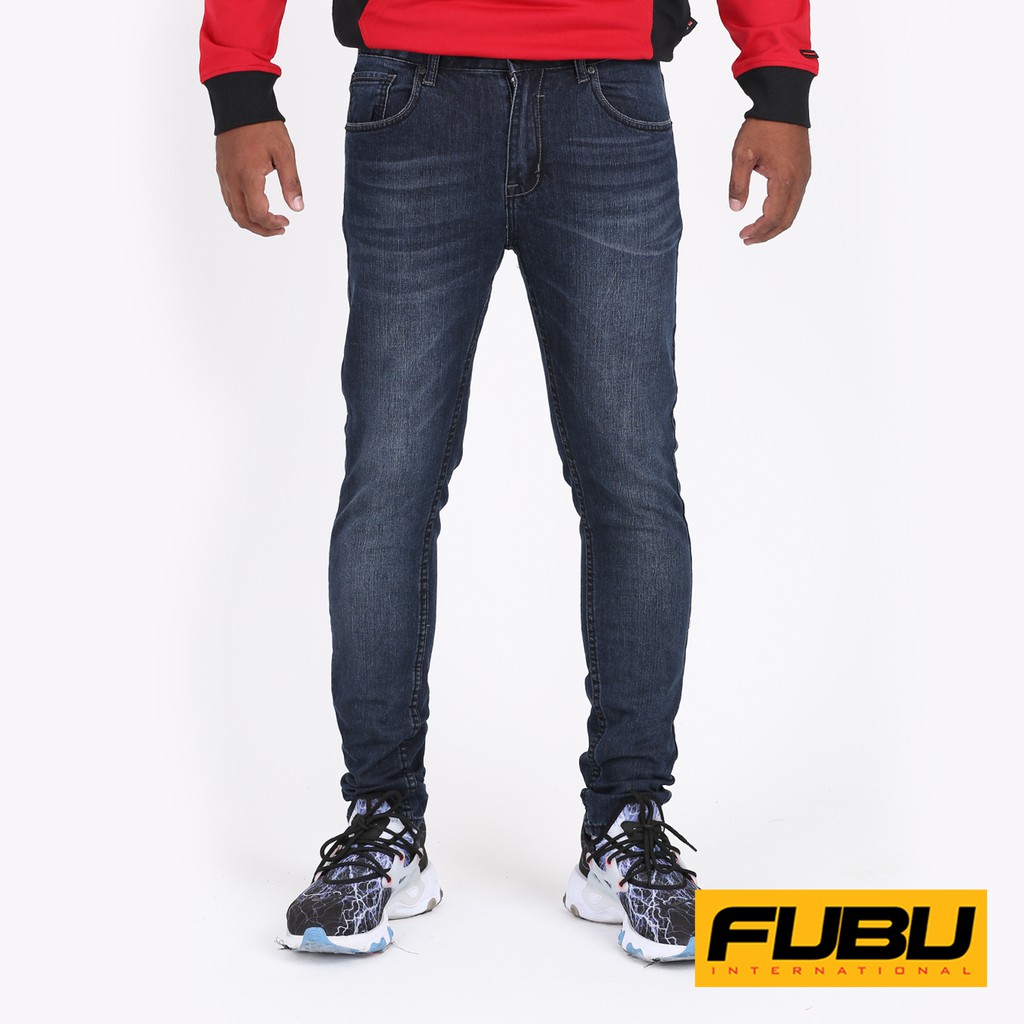 Fubu Denim Long Pants Skinny FSB40-0156 (Dk Ws) | Shopee Philippines