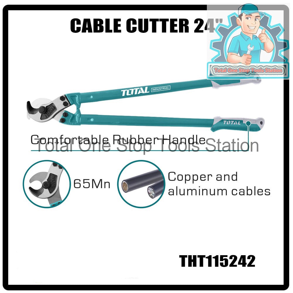 TOTAL Cable cutter 24" Premium Industrial TOOLS THT115242 | Shopee ...