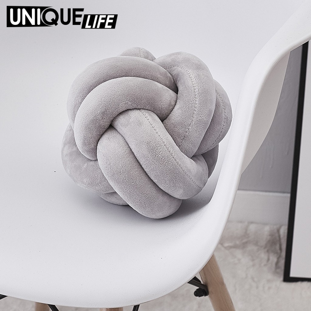 [ Knot Pillow Braided Sofa Throw Pillow for Living Room Hotel 18cm ...