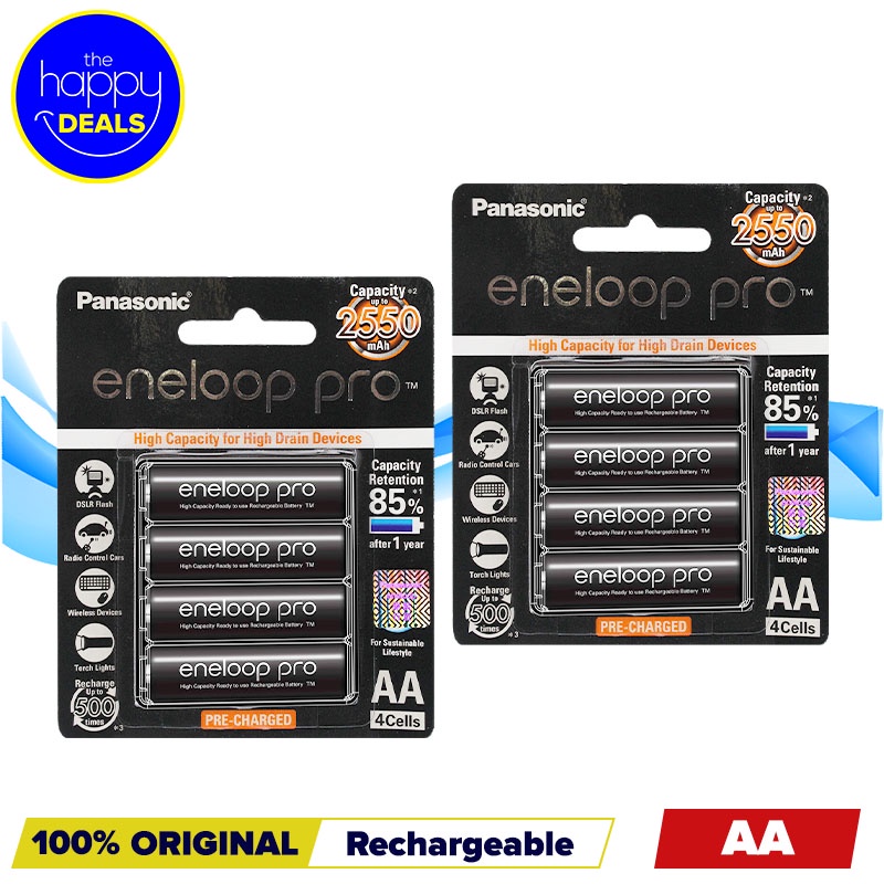Rechargeable Battery Eneloop Pro Aa 2550mah Made In Japan 4pcs Pack 2