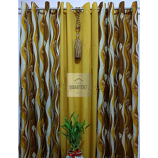 Quarter7 Curtains - Geena - Carns - Brown - SOLD PER PIECE | Shopee ...