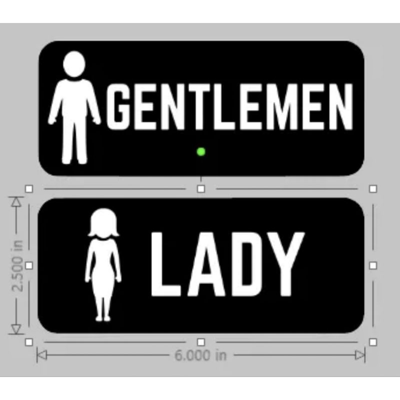 COMFORT ROOM SIGNAGE | Shopee Philippines