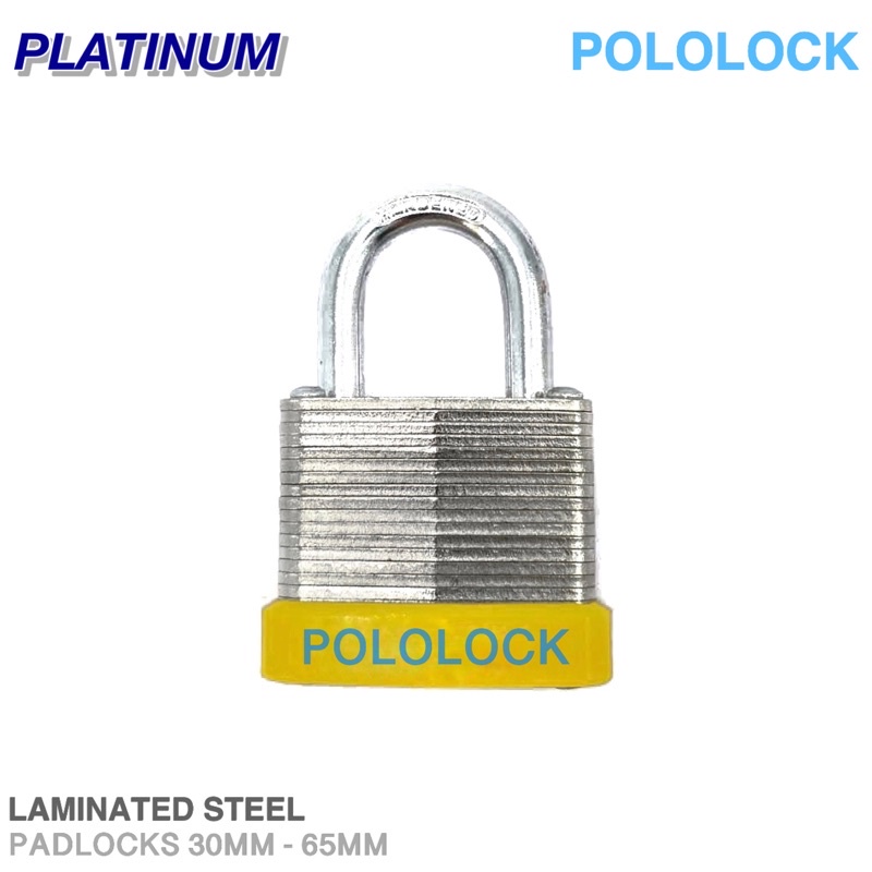 POLOLOCK Laminated Series Padlock | Long & Short Shackle | Heavy Duty ...
