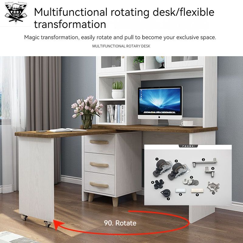 DIY rotate Folding multifunctional furniture rotate hardware Storage ...