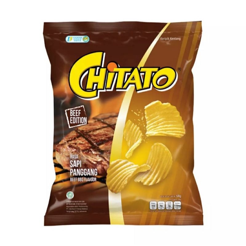 Chitato Grilled Beef Potato Chips 68 gr | Potato Snacks | Chitato Beef ...