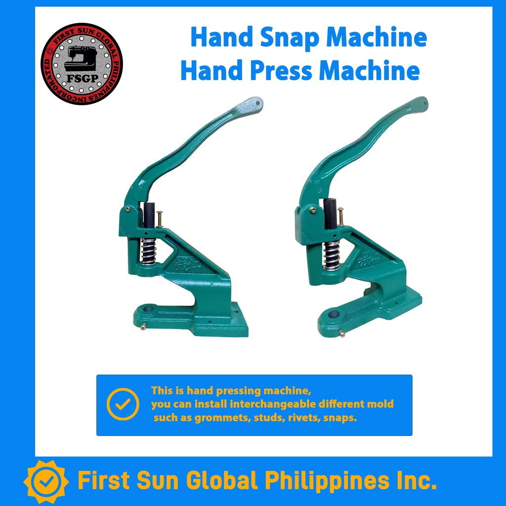 Manual Hand Press Hole Punch Machine for Buttons, Grommets, Snap ...
