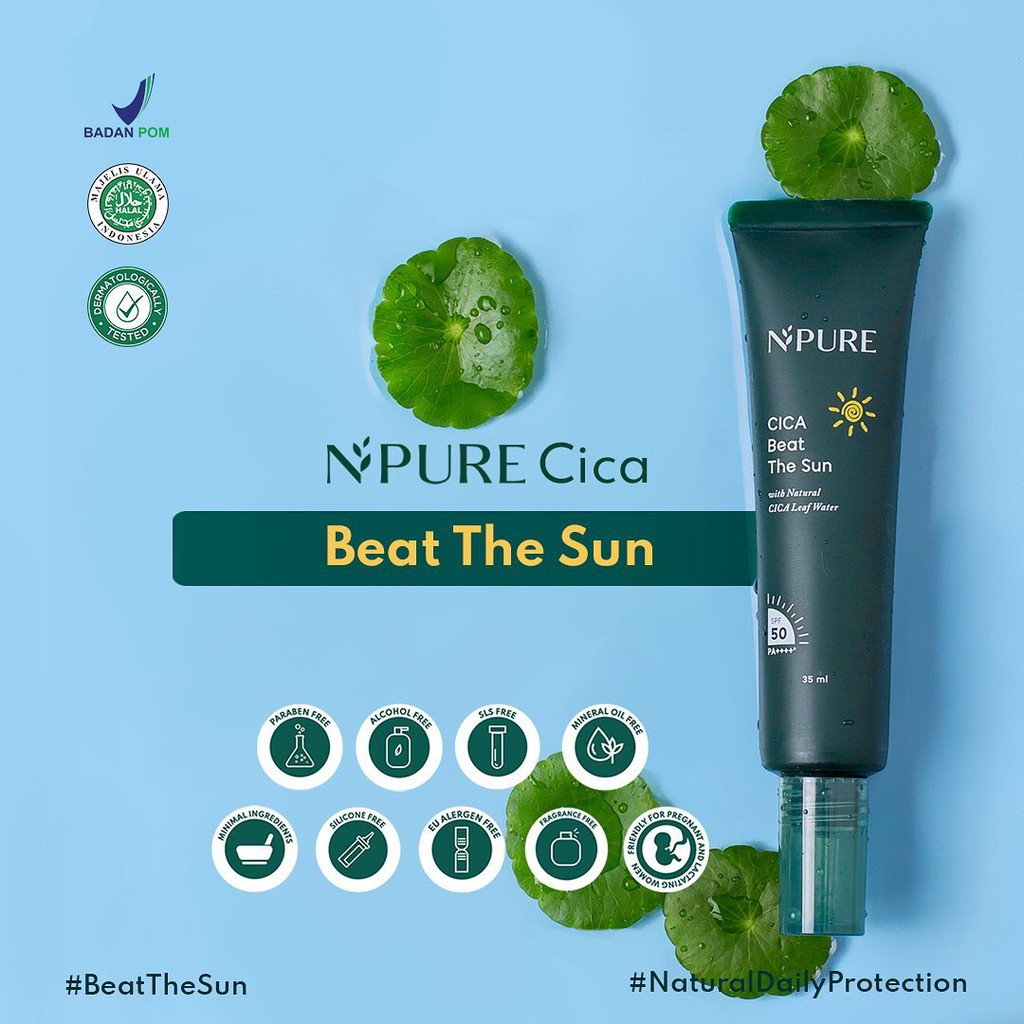 N'pure Cica Beat The Sun SPF 50 PA ++++ (100% Original And FULL SIZE ...