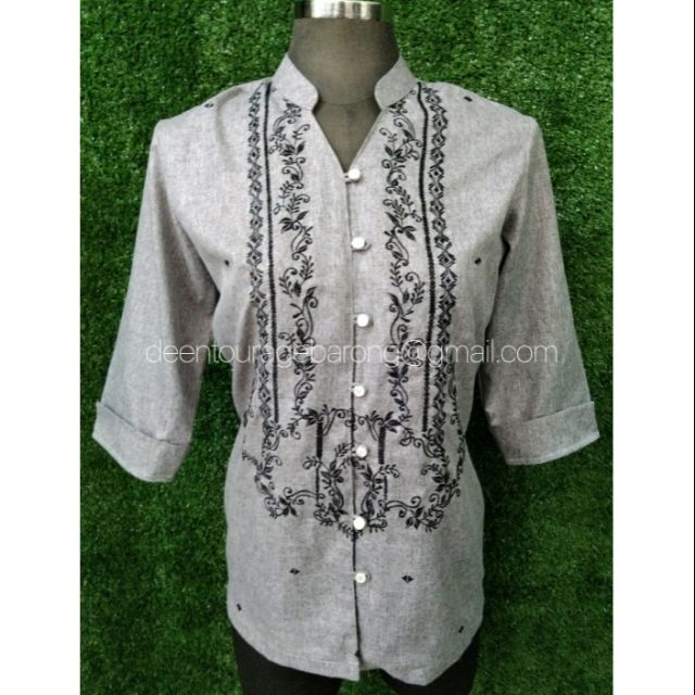Ladies Barong/Art Linen | Shopee Philippines