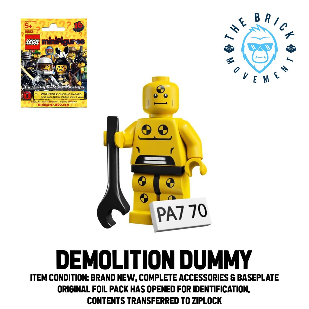 LEGO® Collectible Minifigure Series 1: Demolition Dummy Minifigure | Shopee Philippines