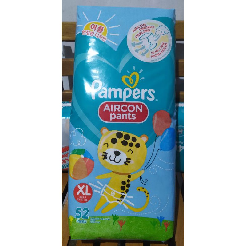 Pampers Aircon Pants XL 52pcs | Shopee Philippines