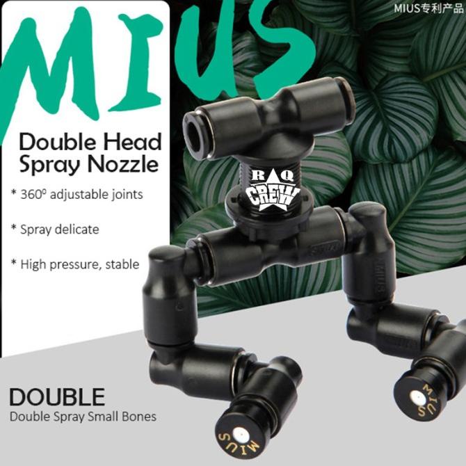 Mius Nozzle Bone 2-head Rainforrest Misting System Mist Sprayer ...