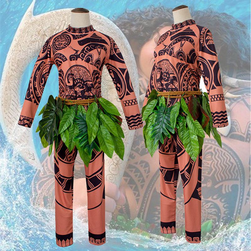 Quality And High Comfortable Moana Maui Costume With Effects Tattoo ...