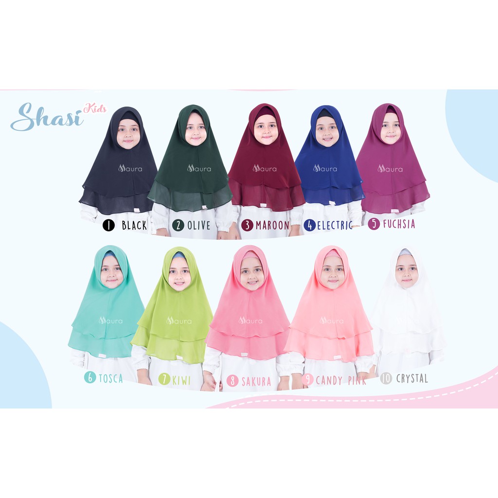 Shasi Khimar Kids Original By Maura | Shopee Philippines